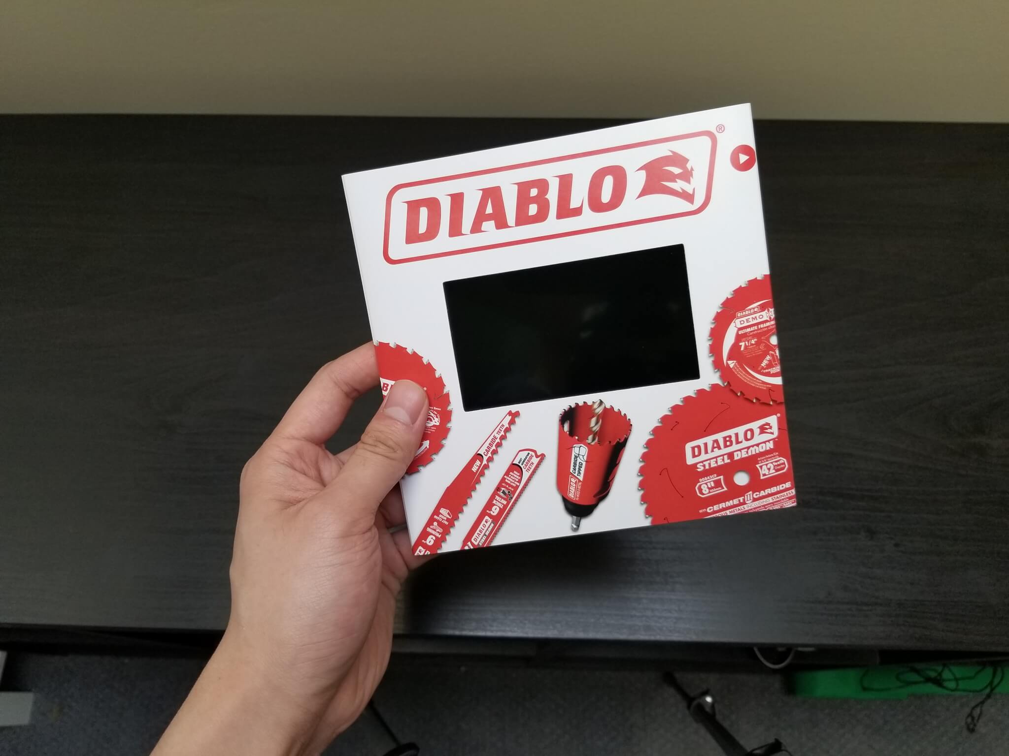 LCD Invitation Card | videoTAG Push Button Activated | bigDAWGS Promotions