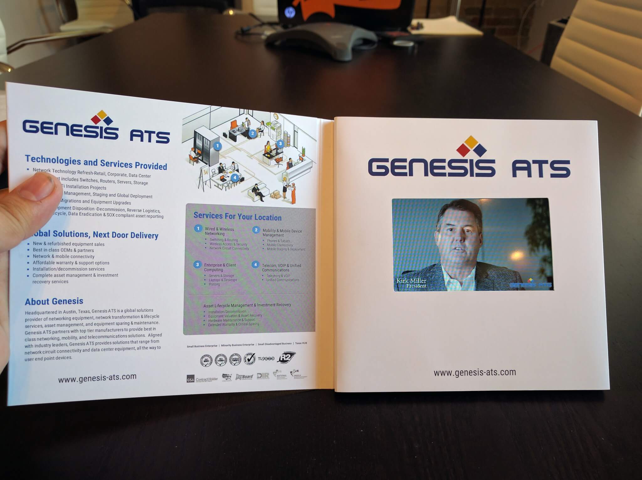 Genesis ATS Custom Video Business Card - bigDAWGS