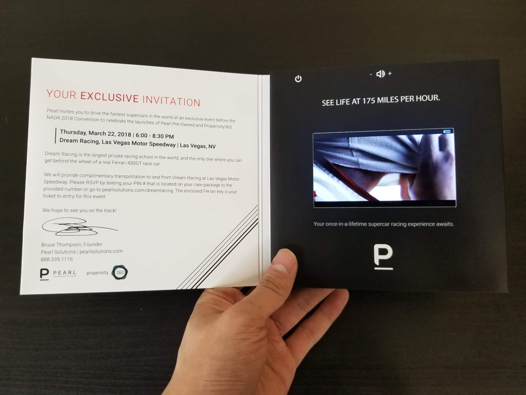 Custom LCD Video Mailer | videoCARD | bigDAWGS Promotions