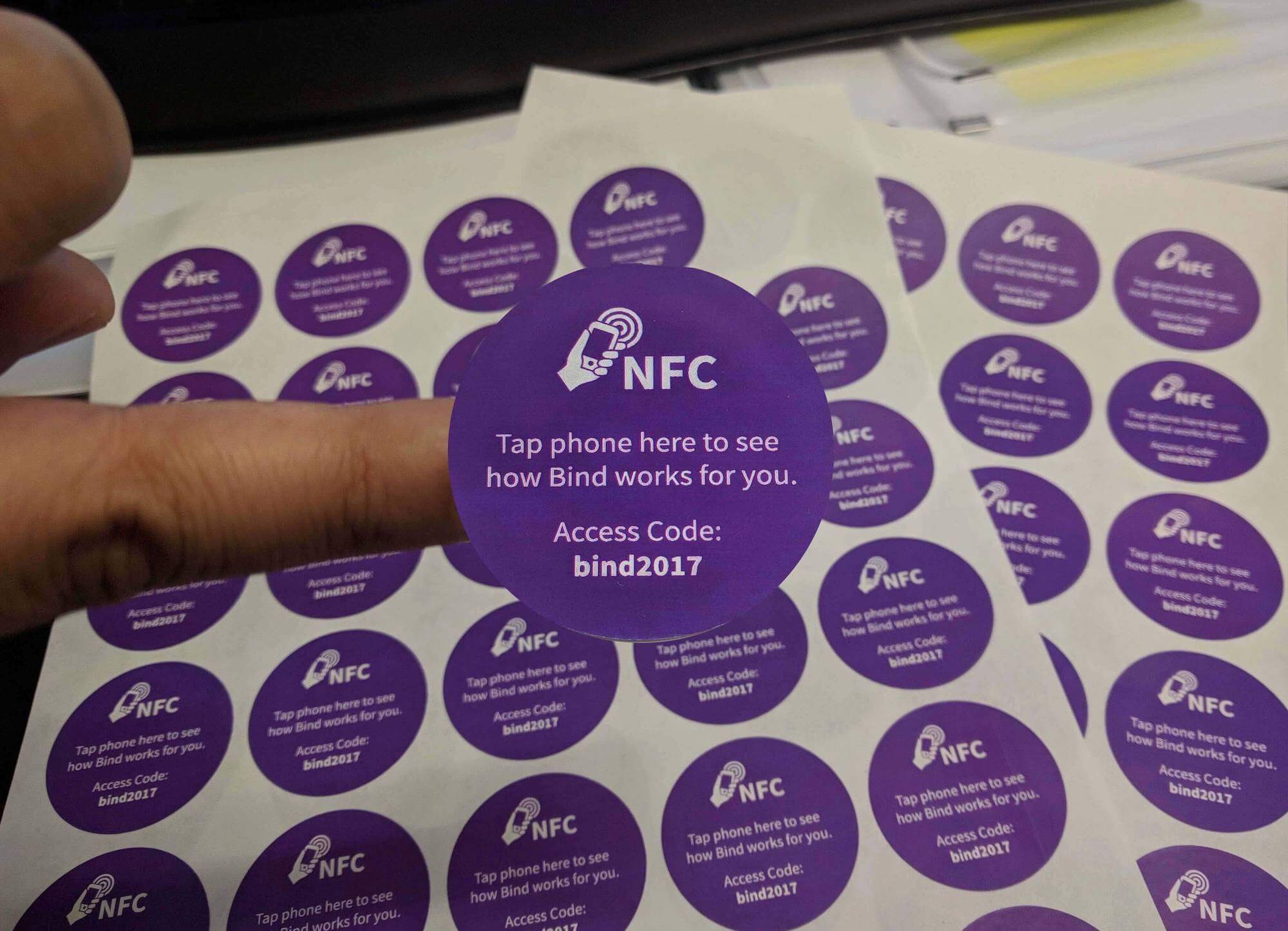 Bind Customized Sticker Tag with NFC - bigDAWGS