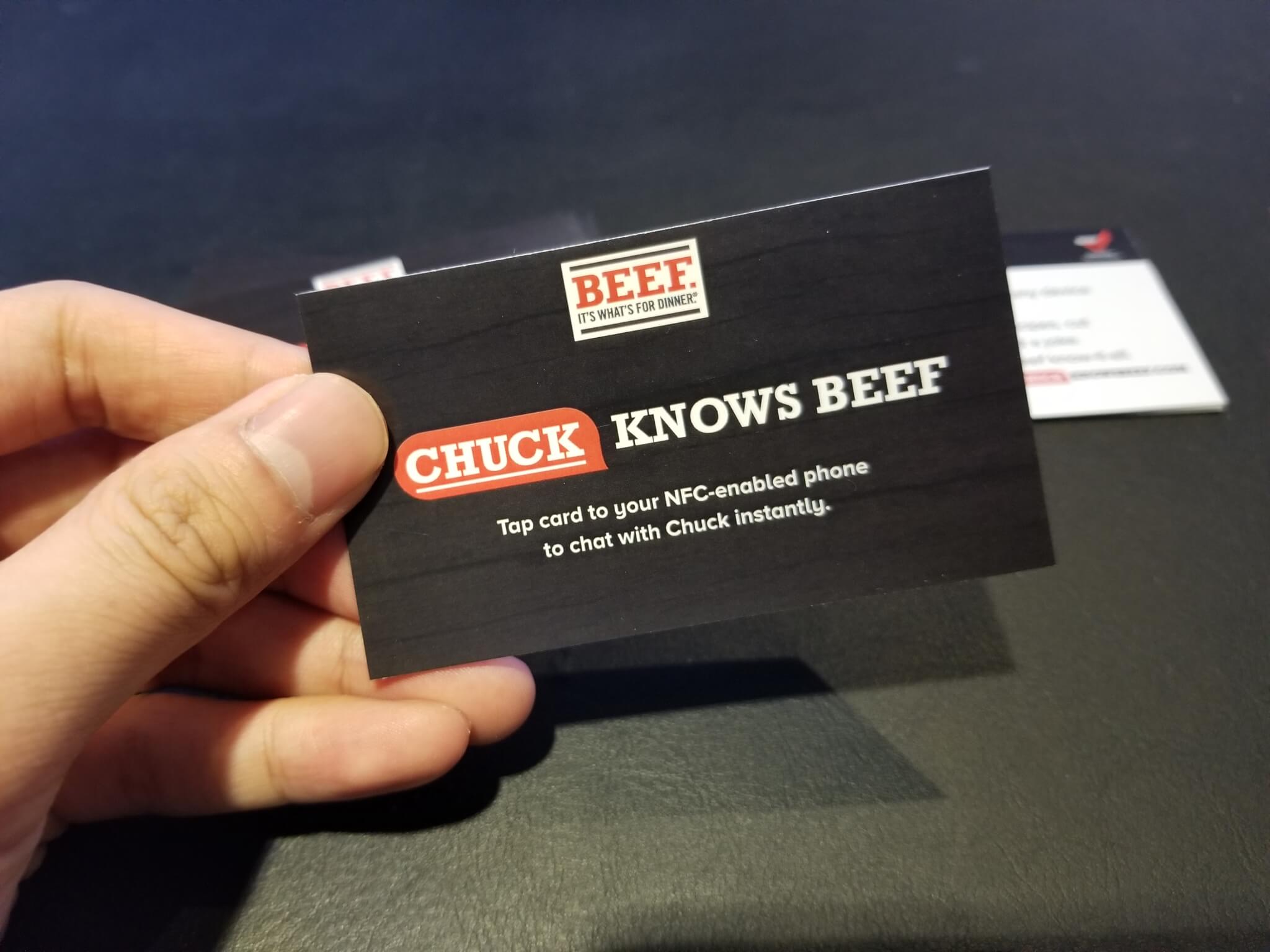 “Beef. It’s What’s For Dinner“ Promotional Card with NFC - bigDAWGS