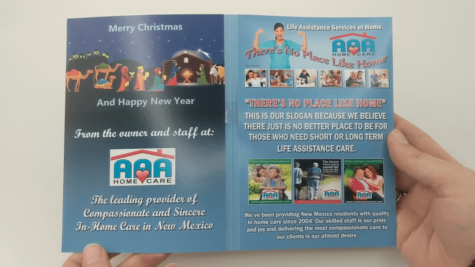AAA Home Care Holiday Greeting Card with Sound - bigDAWGS