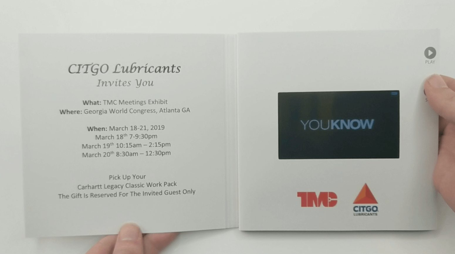 CITGO Personalized Video Invitation Card - bigDAWGS