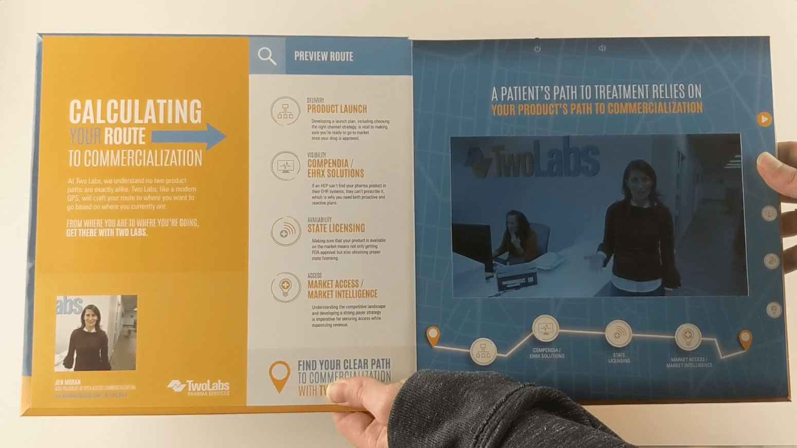 Two Labs Pharma Services Custom LCD Video Mailer - bigDAWGS