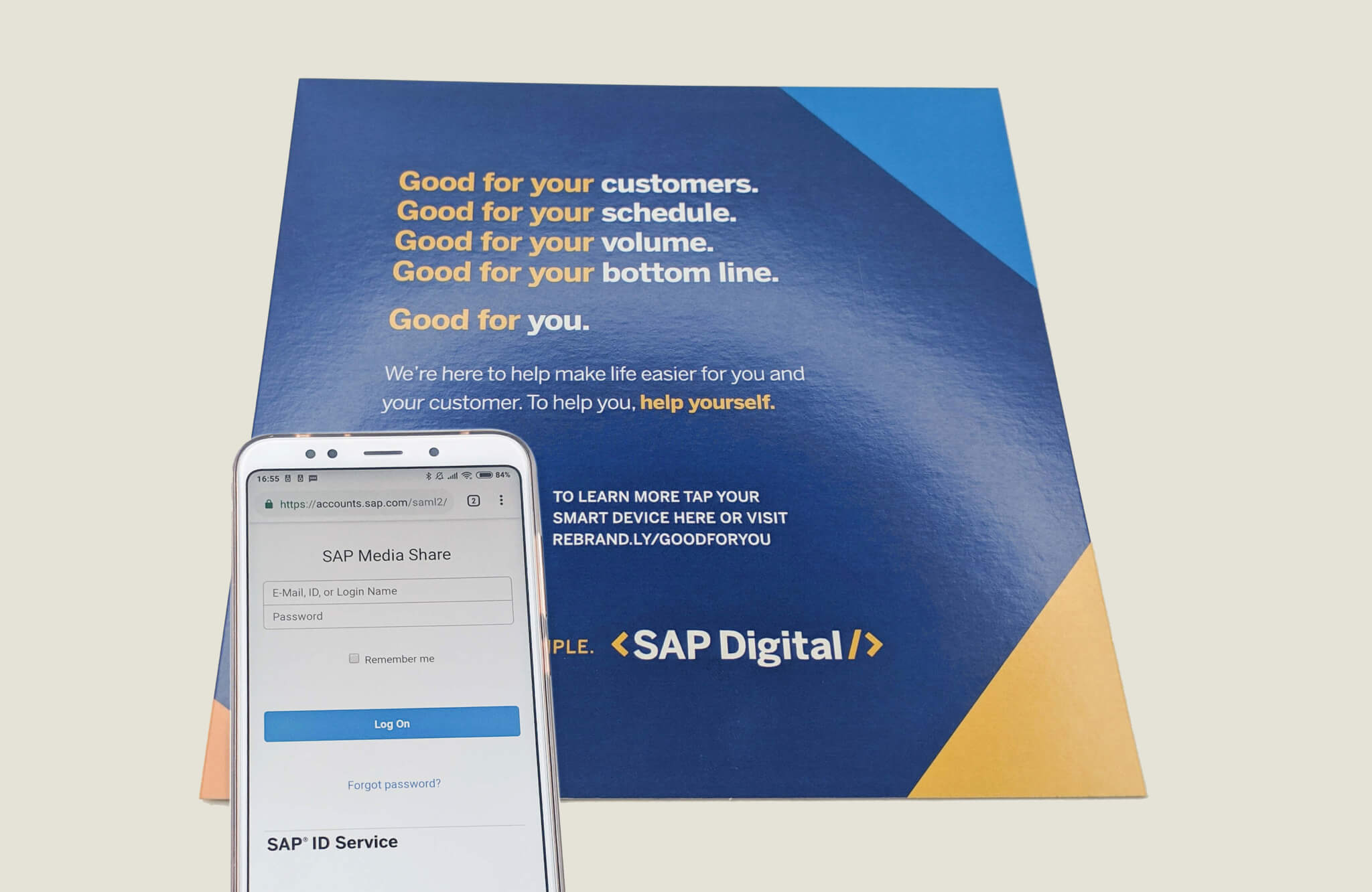 SAP Custom Printed Postcard with NFC - bigDAWGS